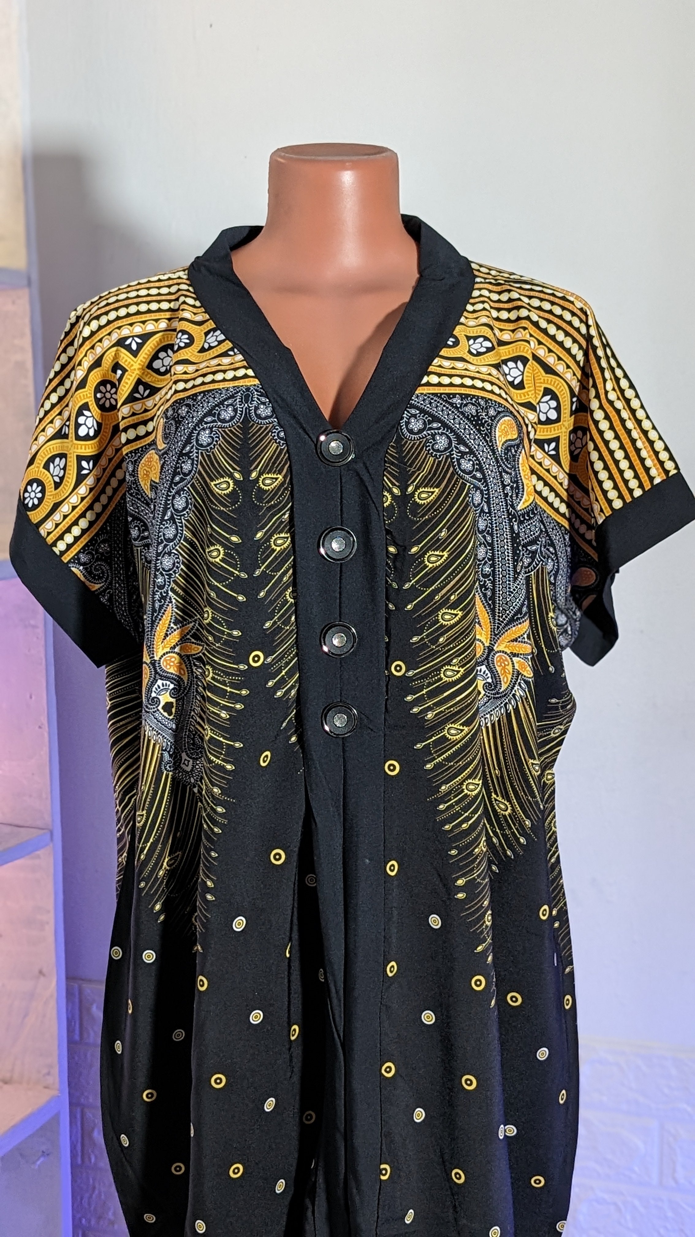 Matrix print Bati Dress – nigerianchina